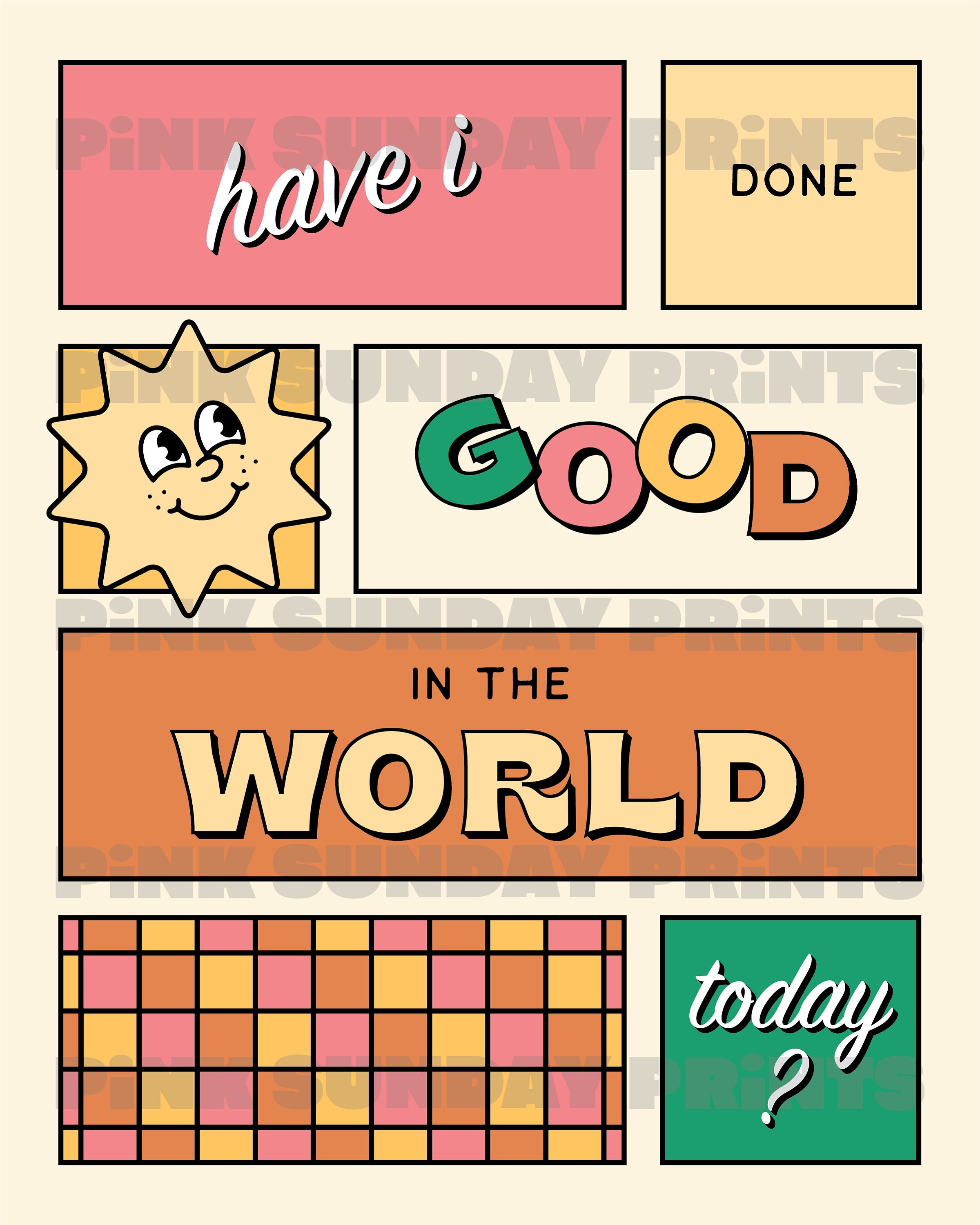 Retro Gallery Set of 6 Prints Retro Poster Set Classroom - Etsy