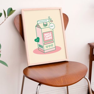 Retro Poster Set of 3, Pink Green Trendy Wall Decor, Retro Playroom ...