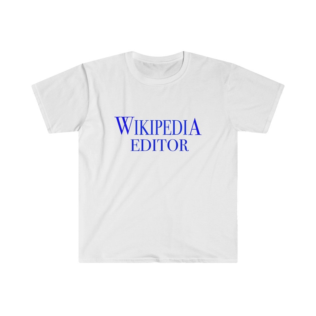 Wikipedia Editor Graphic Tee Unisex - Etsy UK