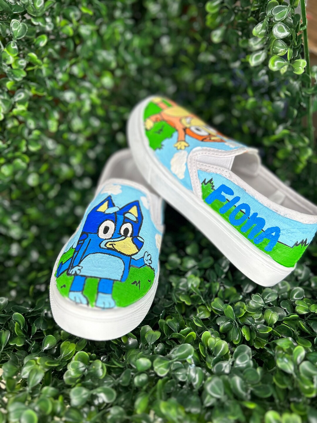Bluey Shoes, Bluey and Bingo, Kids Shoes, Kids Birthday Shoes, - Etsy