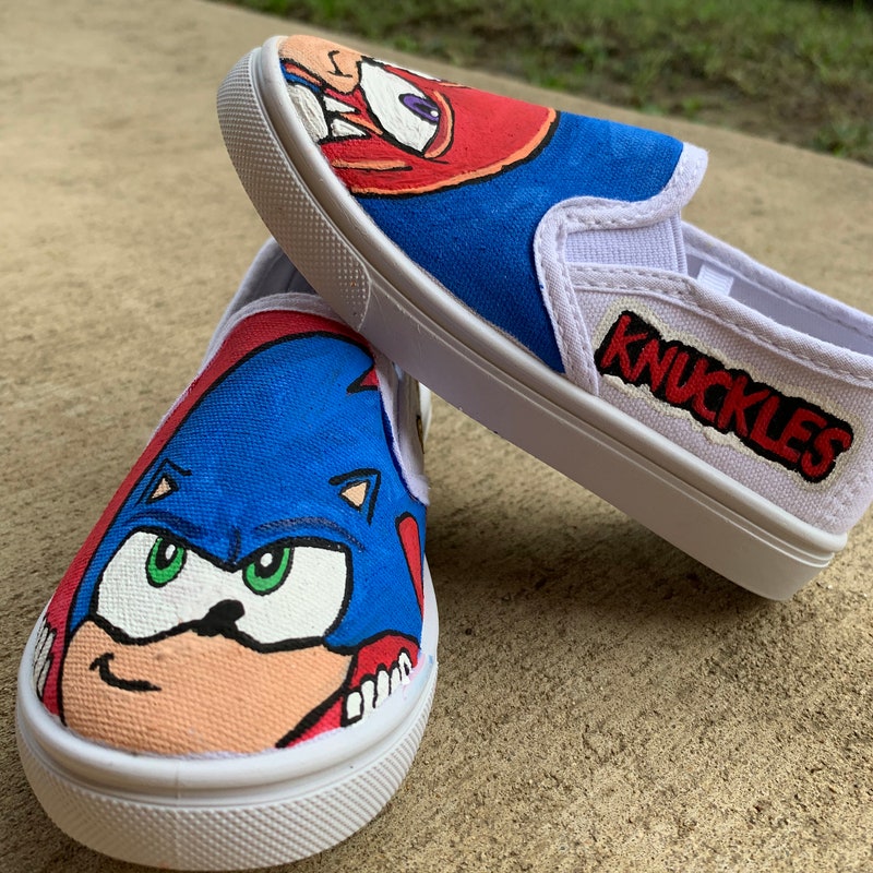 Sonic the Hedgehog Shoes - Etsy