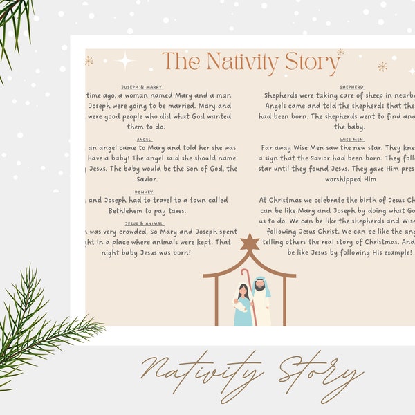 Nativity Print - Etsy