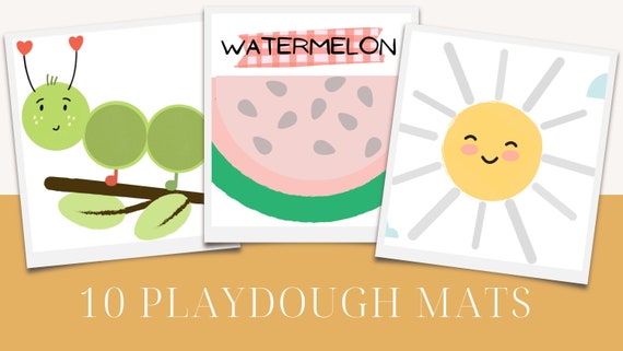 Printable Play Dough Mats Playdoh Activity Toddler - Etsy