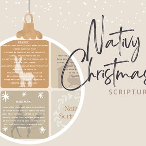 Christmas Nativity Story Printablei Download + Print - Etsy