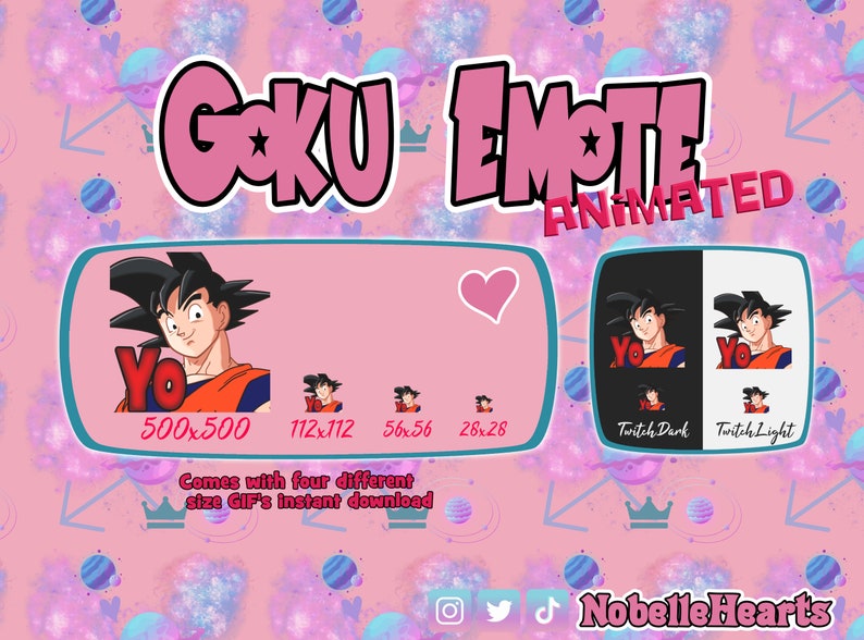 Animated Goku Emote DBZ Emote Animated Dragonball Emote - Etsy