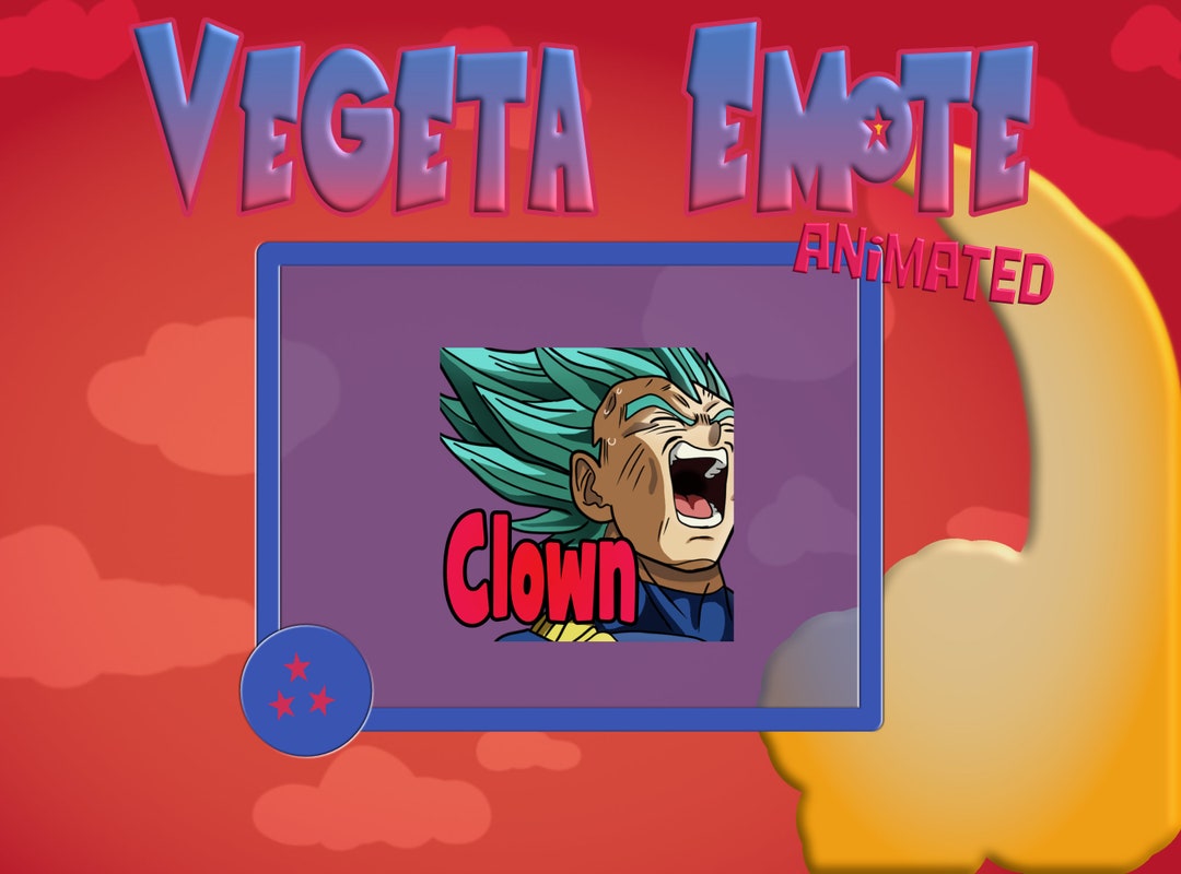 Buy Vegeta Emote Vegeta Twitch Emote DBZ Emote Animated Online in India ...