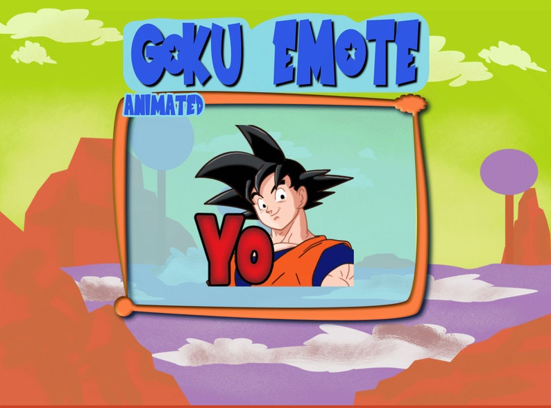 Animated Goku Emote DBZ Emote Animated Dragonball Emote - Etsy