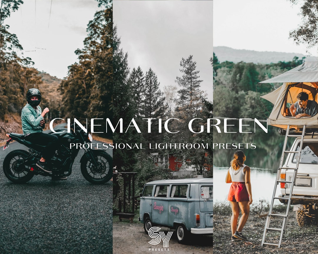8 Cinematic Green Lightroom Presets / Mobile & Desktop / Instragram ...