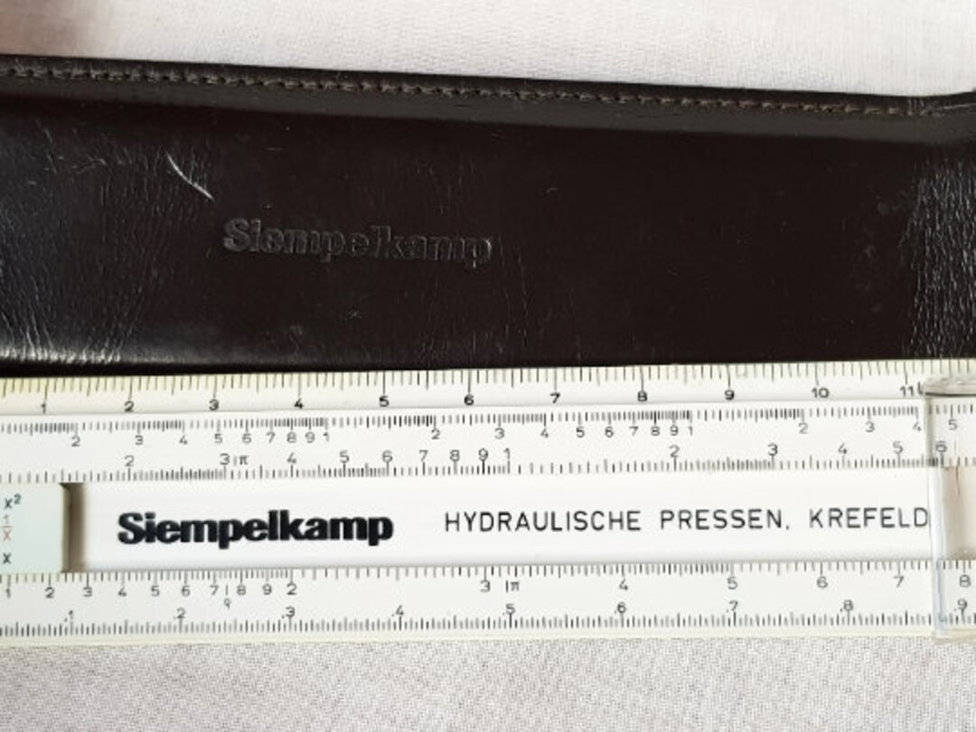 Pocket Slide Rule Siempelkamp Rietz Nr 0123, Nestler Germany. Vintage ...