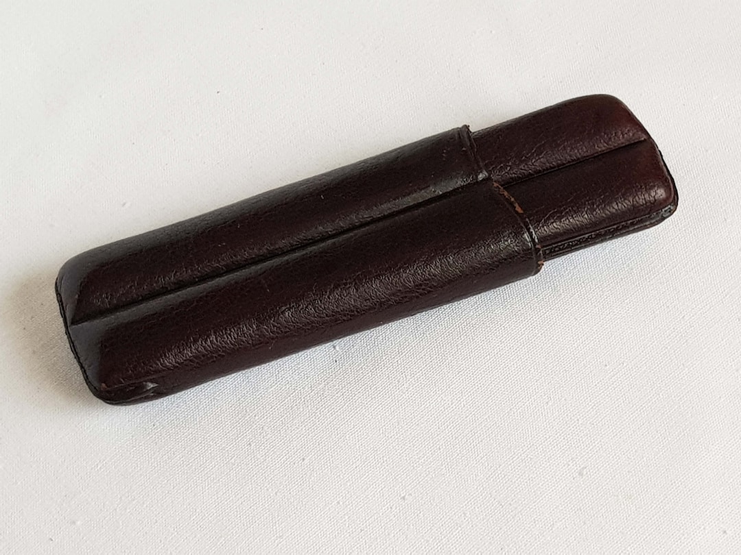Vintage Cigar Case. Antique Leather Case for Two Cigars. 2 - Etsy