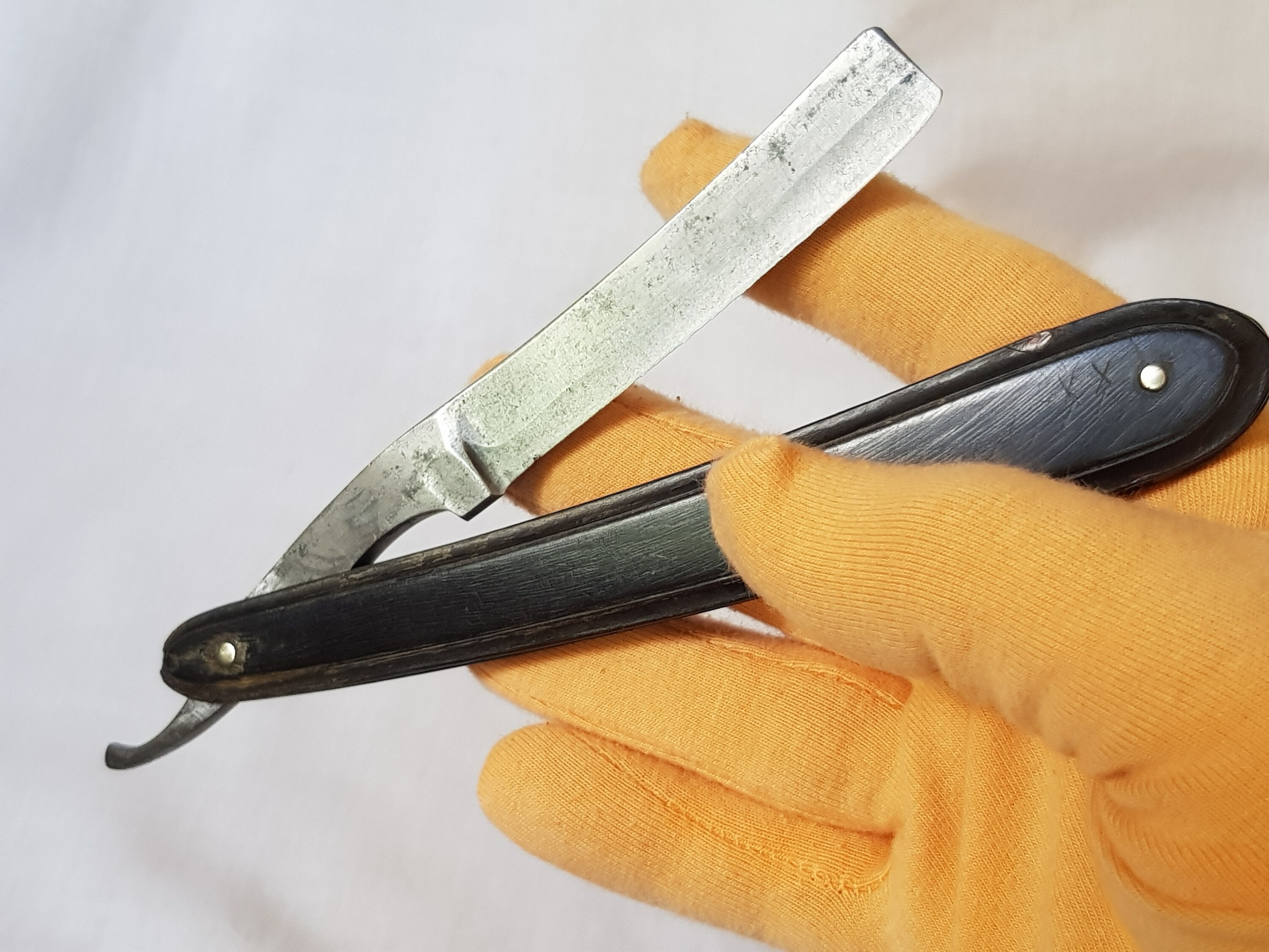 Vintage Straight Razor 4/8 Inch. Indian Straight Razor. Antique ...