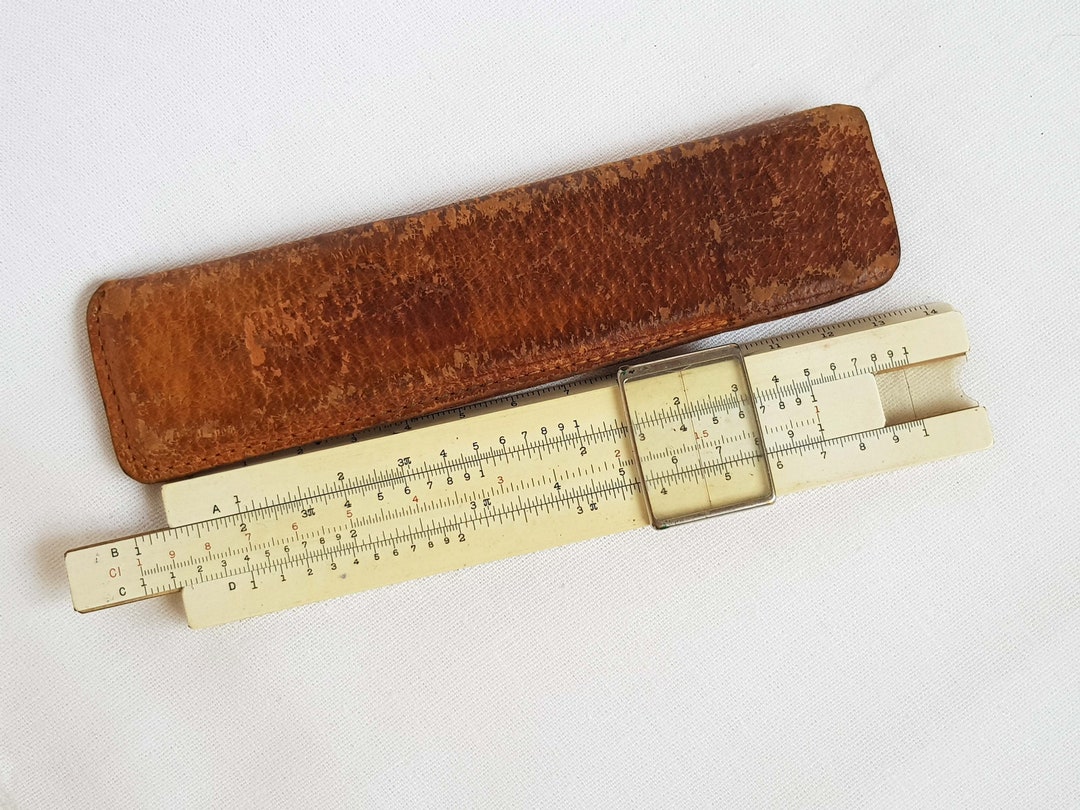 Sun Hemmi 34R Sandvik Antique Pocket Slide Rule. Made in Japan. Bamboo ...