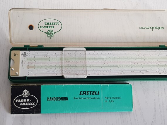 Slide Rule Faber Castell 2/83 Novo Duplex in a Case. - Etsy