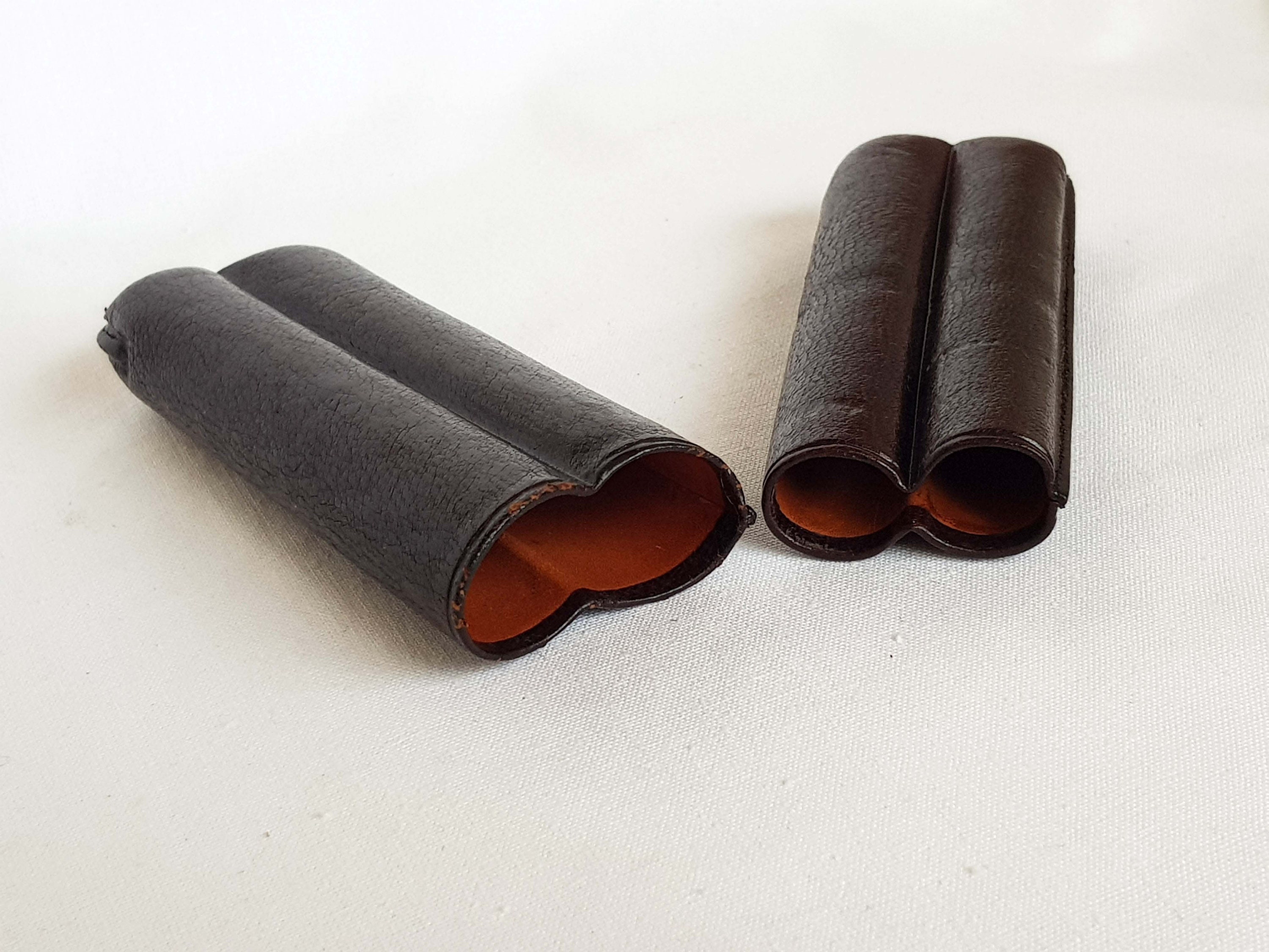 Vintage Cigar Case. Antique Leather Case for Two Cigars. 2 - Etsy