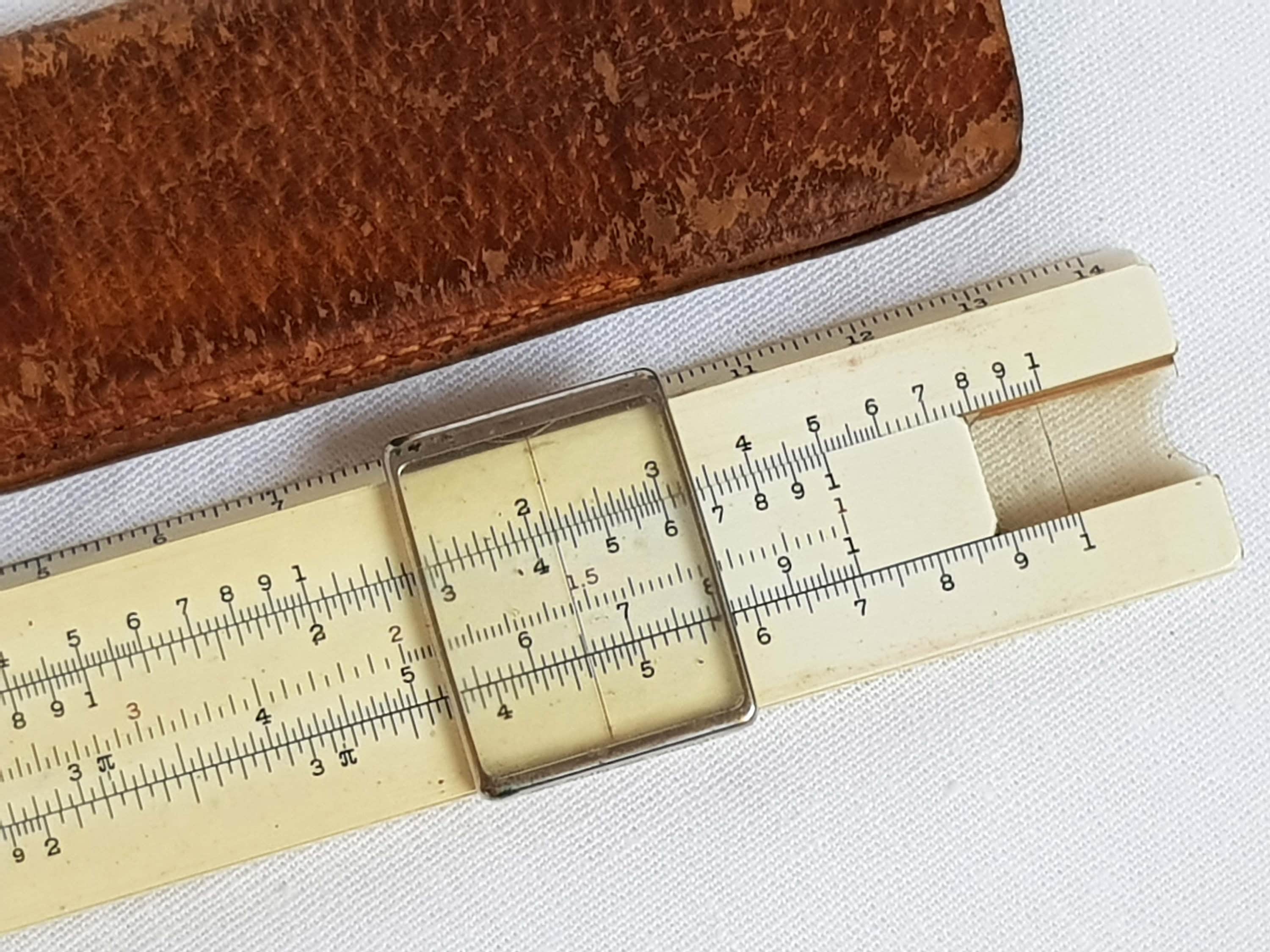 Sun Hemmi 34R Sandvik Antique Pocket Slide Rule. Made in Japan. Bamboo ...