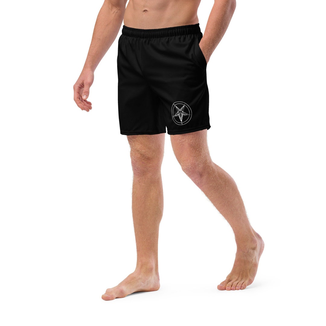 Satanic Men's Swim Trunks | Sigil of Baphomet Bathing Suit - Etsy