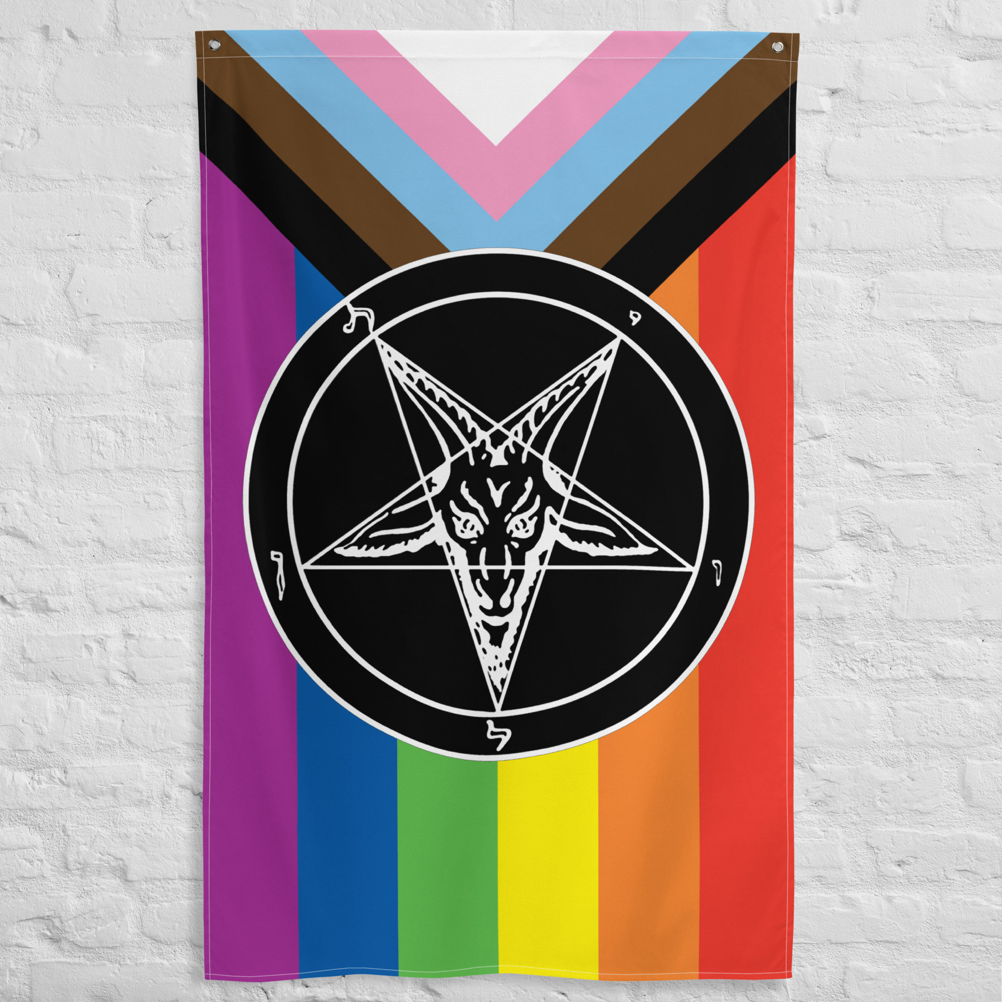 Baphomet Progressive Pride Flag - Etsy Canada