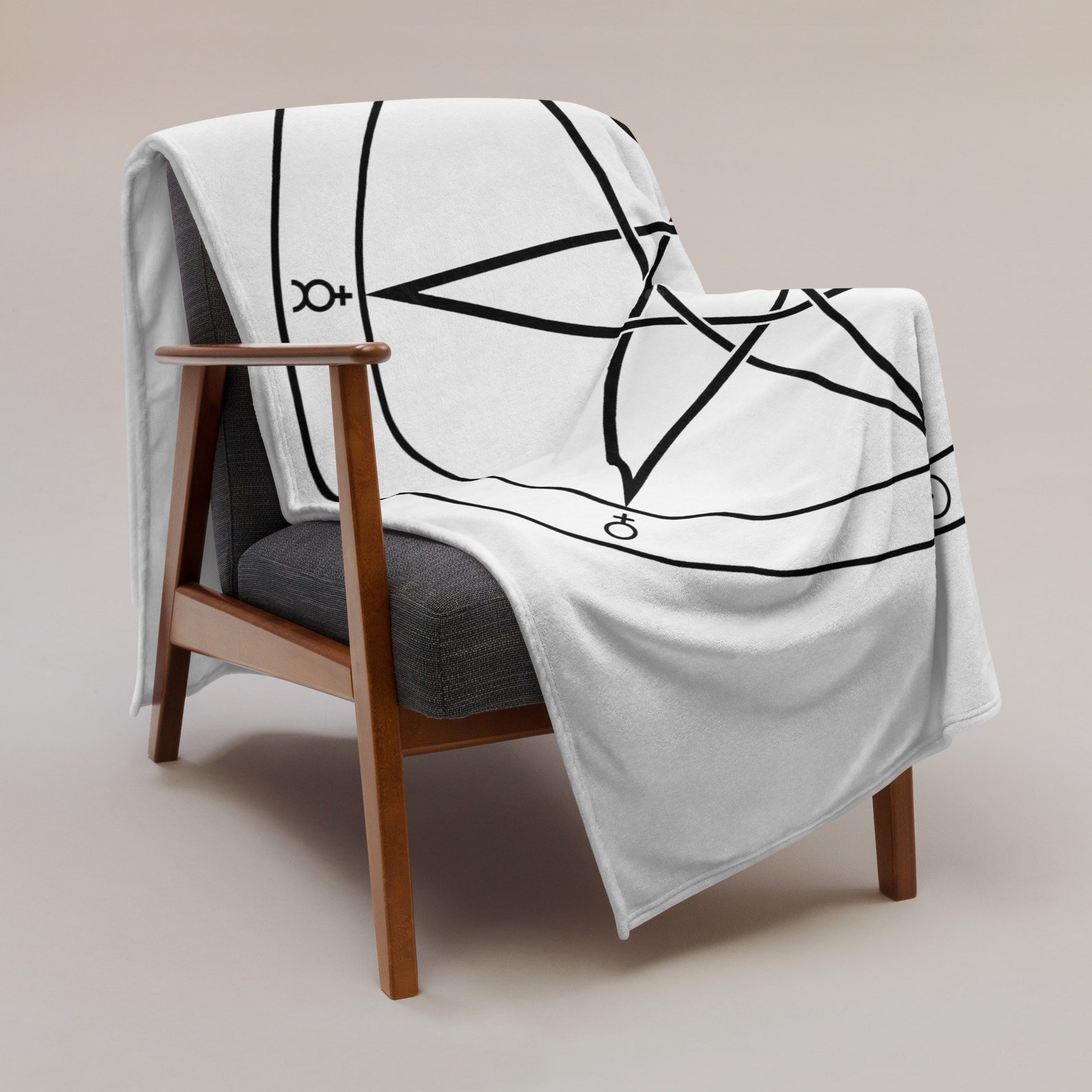 Planetary Heptagram | Ritual Circle Floor Cloth | White - Etsy