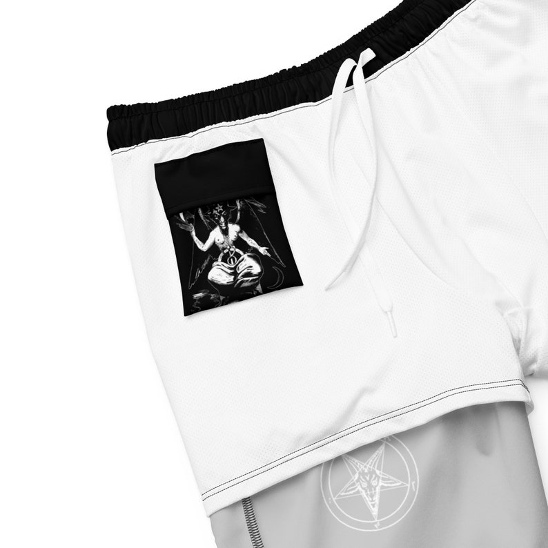 Satanic Men's Swim Trunks Sigil of Baphomet Bathing Suit - Etsy