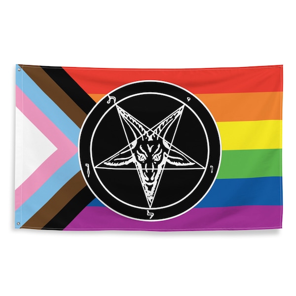 Satanic Flag - Etsy