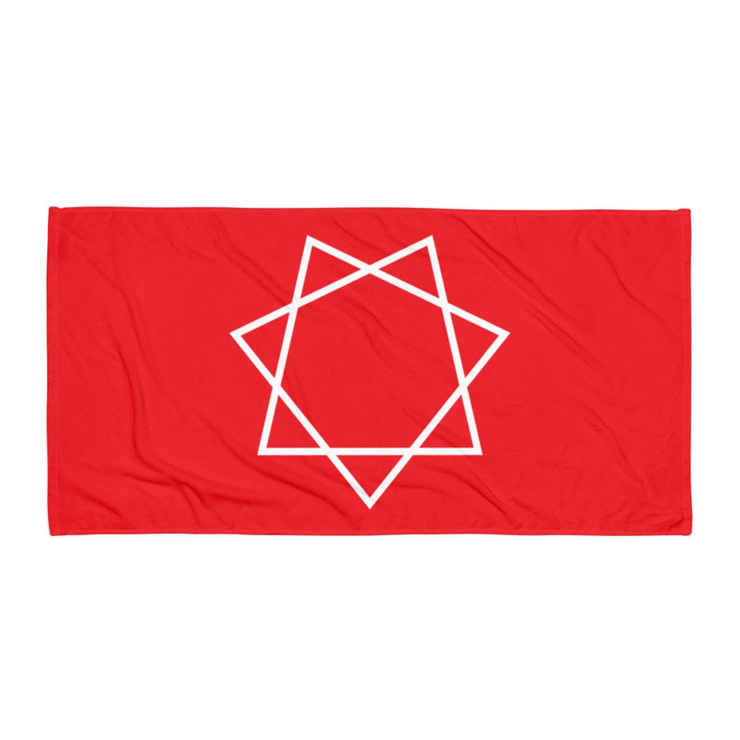 Star of Babalon Towel | Red - Etsy