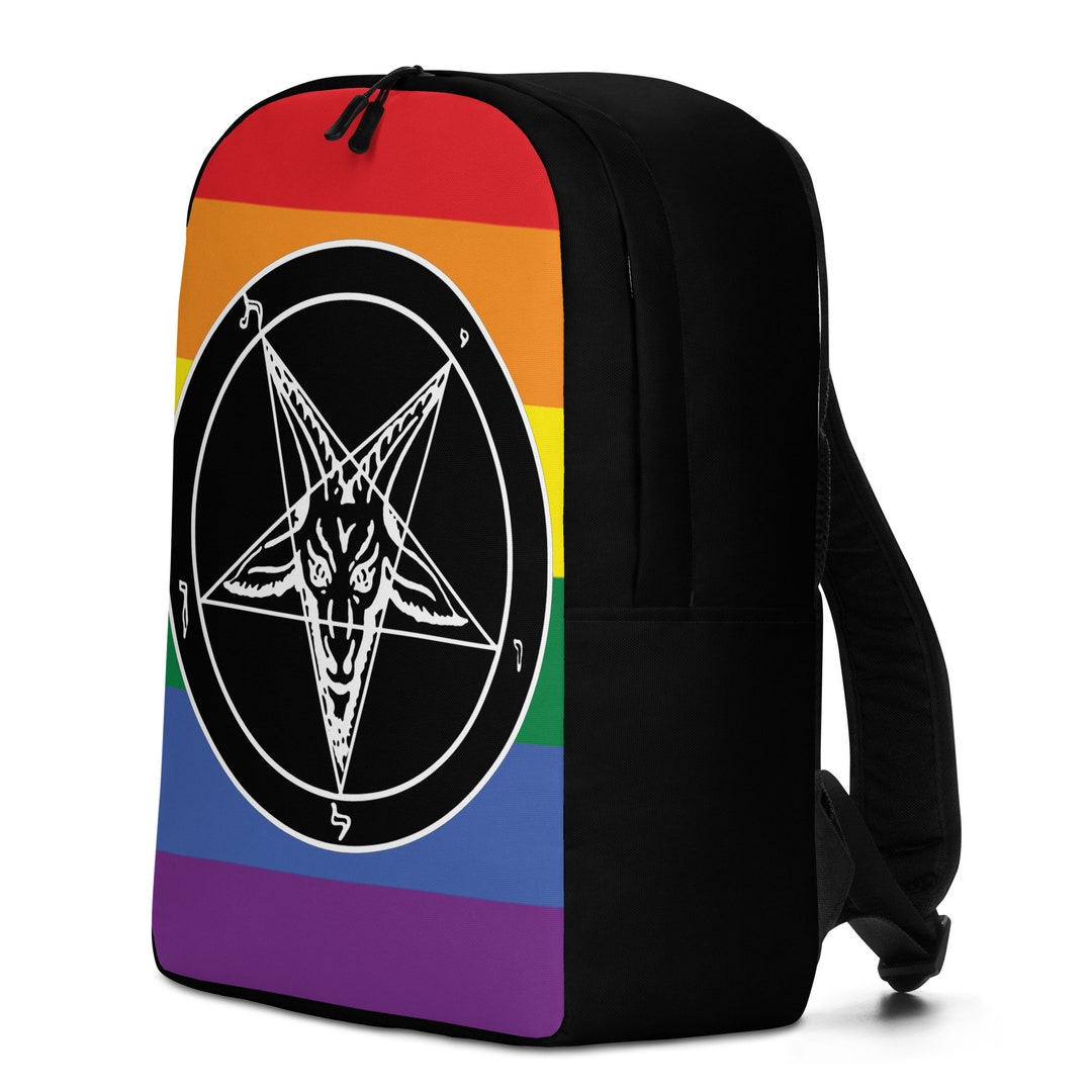 Baphomet Pride Backpack rainbow & Black - Etsy