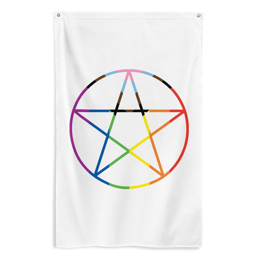 Pentagram Pride Flag | Rainbow - Etsy