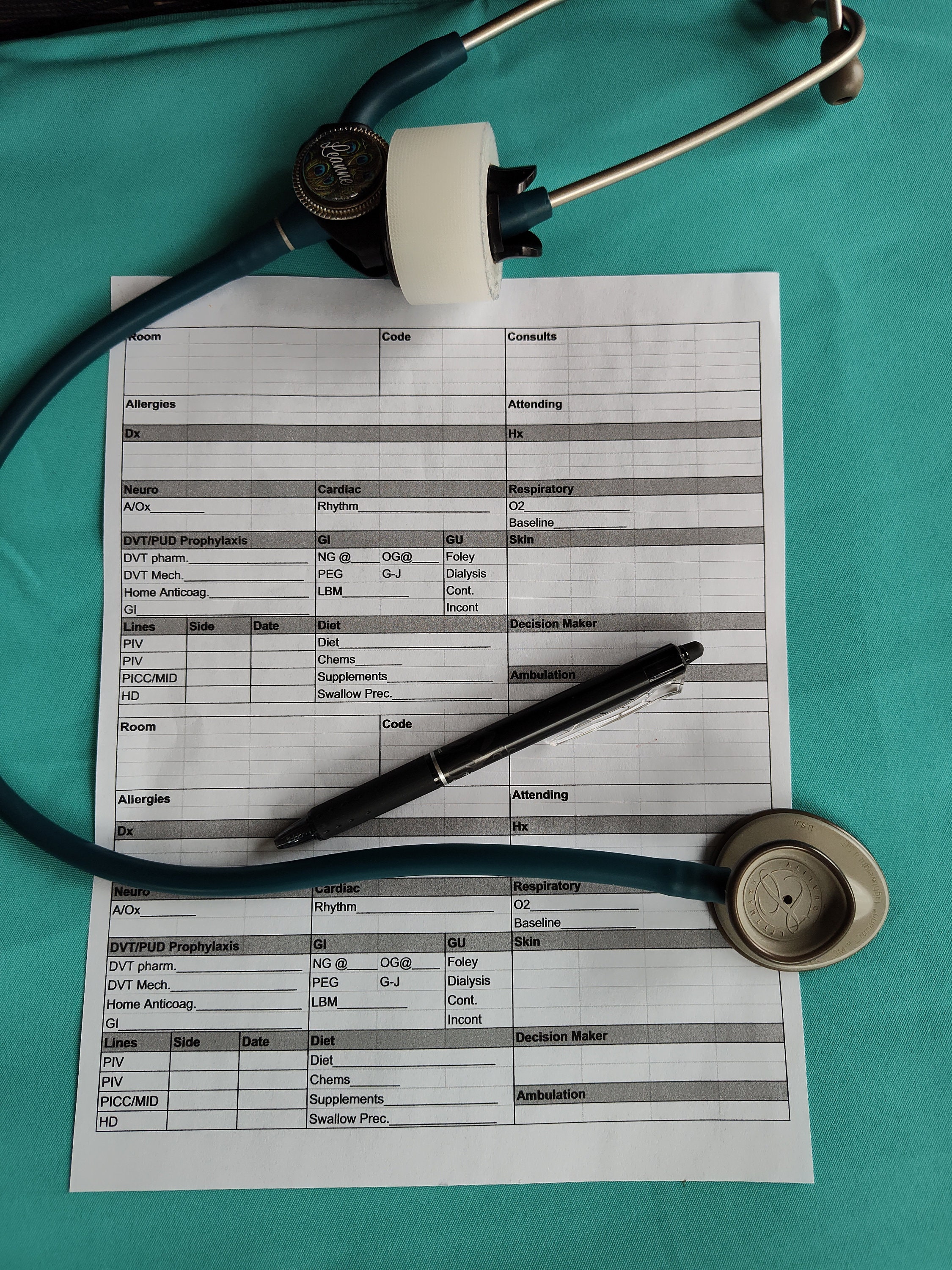 Medical/acute Care Nurse Report Sheets - Etsy