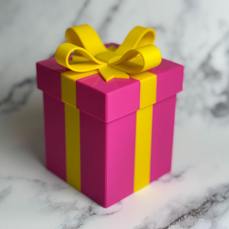 Small Lockable Gift Box — 3D Printed Multicolor Reusable Present - Etsy