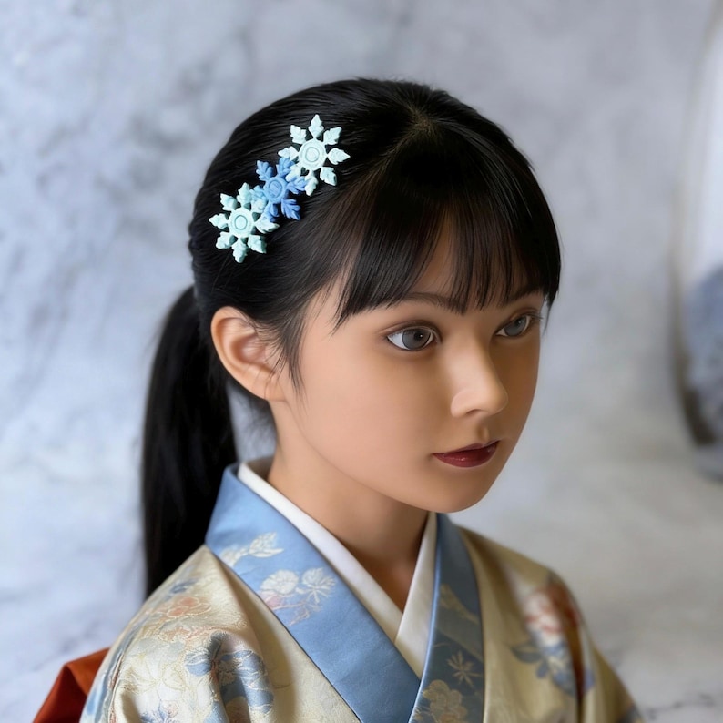 Koyuki Snowflake Hairclip — 3D Printed Anime Cosplay Prop - Etsy