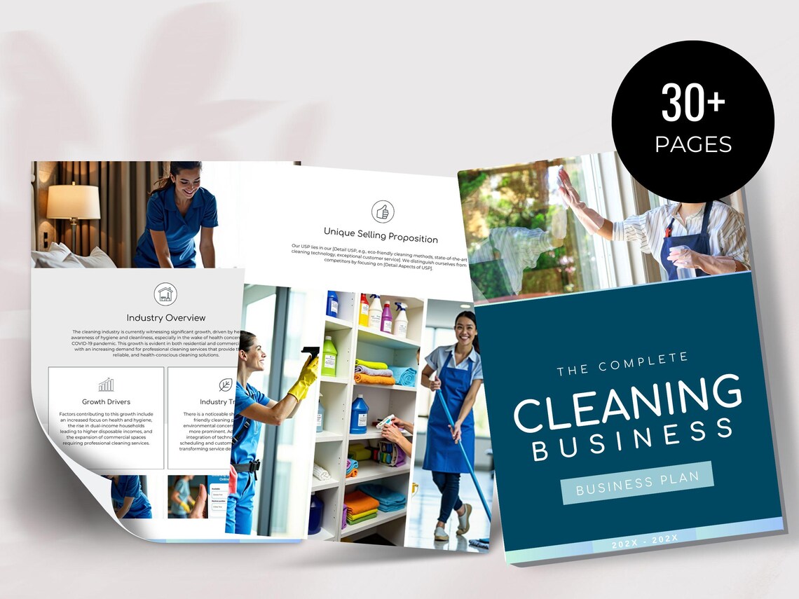 Cleaning Business Plan Template | Start & Grow a Successful Cleaning ...