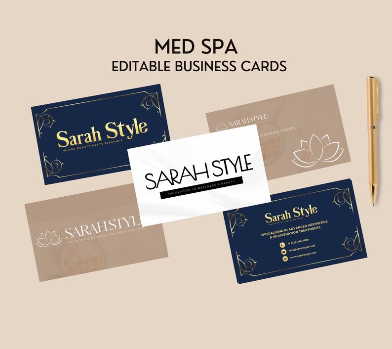 Medical Spa Business Cards - Spa Business, Appointment Card ...