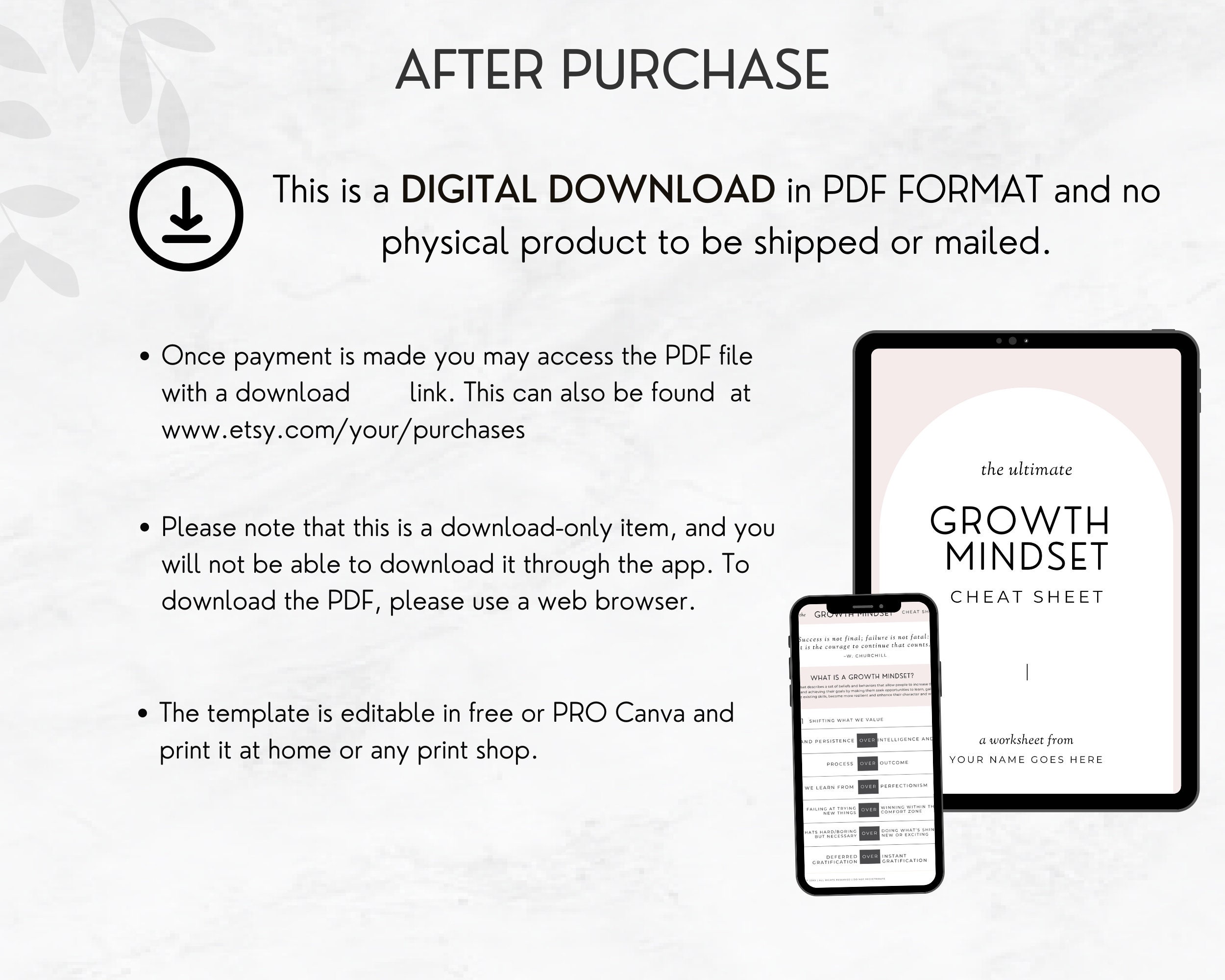 Growth Mindset Cheat Sheet, Coaching Resources, Client Worksheet ...