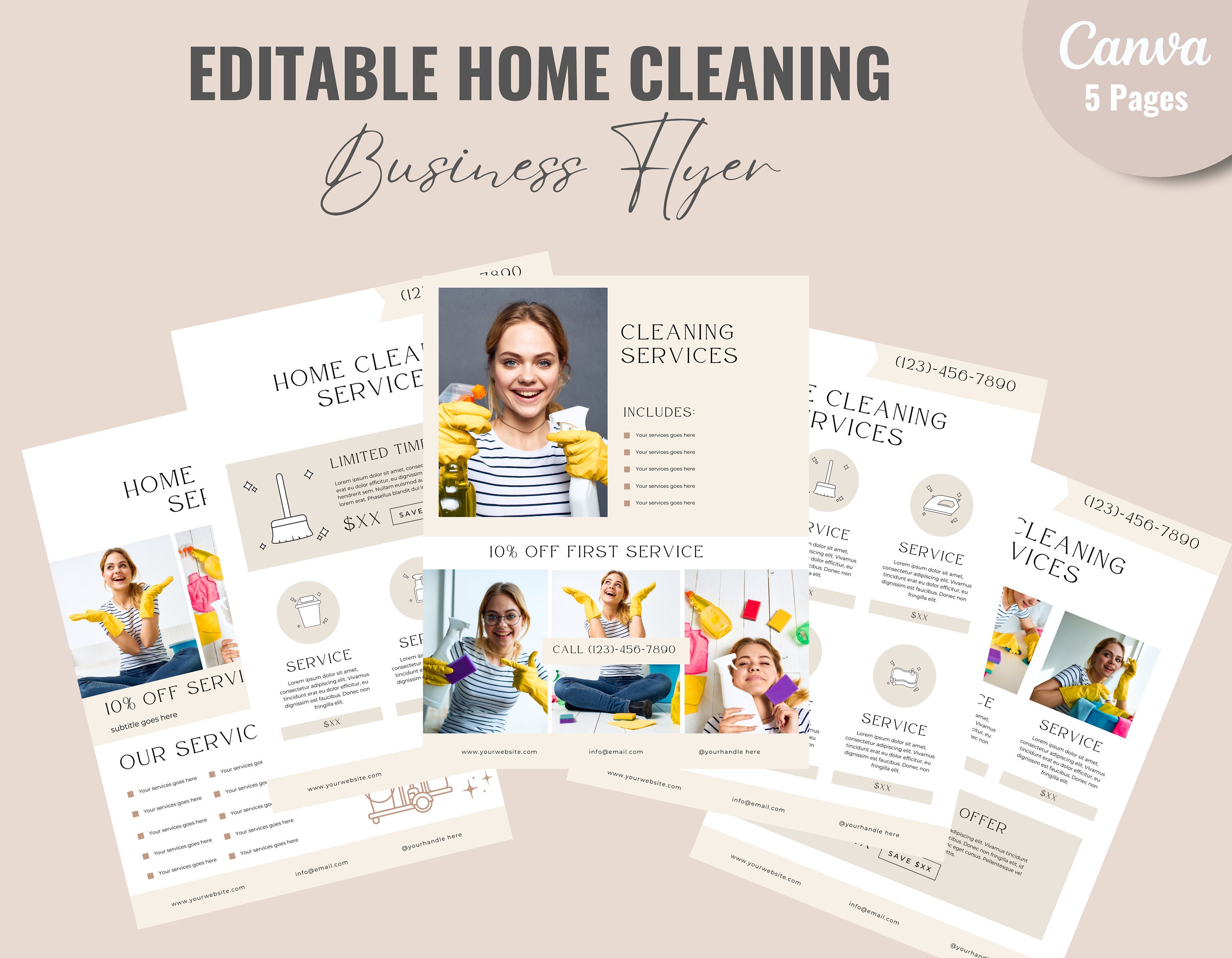 Cleaning Service Flyer | Housekeeping | Home Cleaners | Business ...