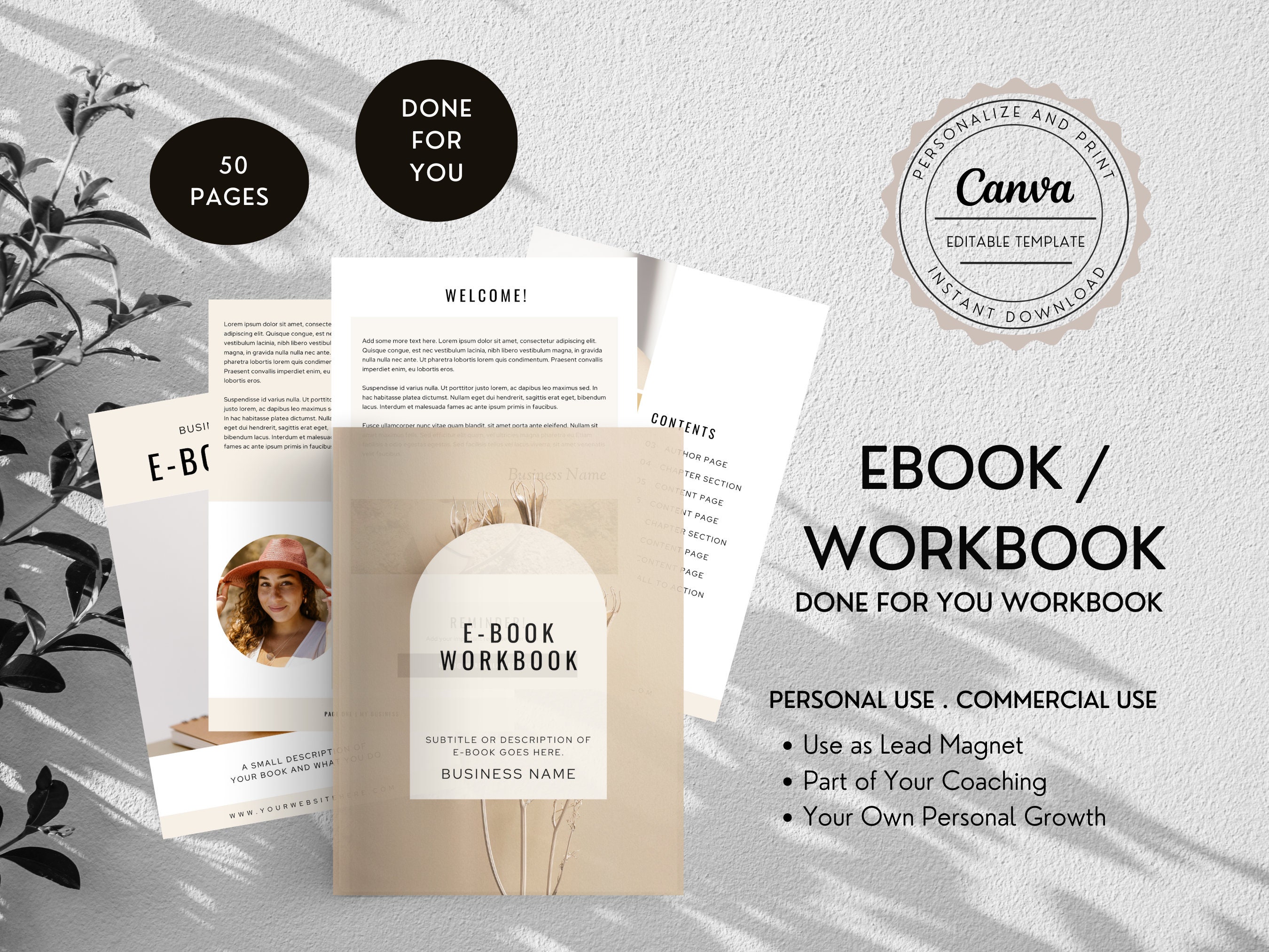 Editable Workbook Template, Canva Coaching Ebook, Coaching Kit, Lead ...