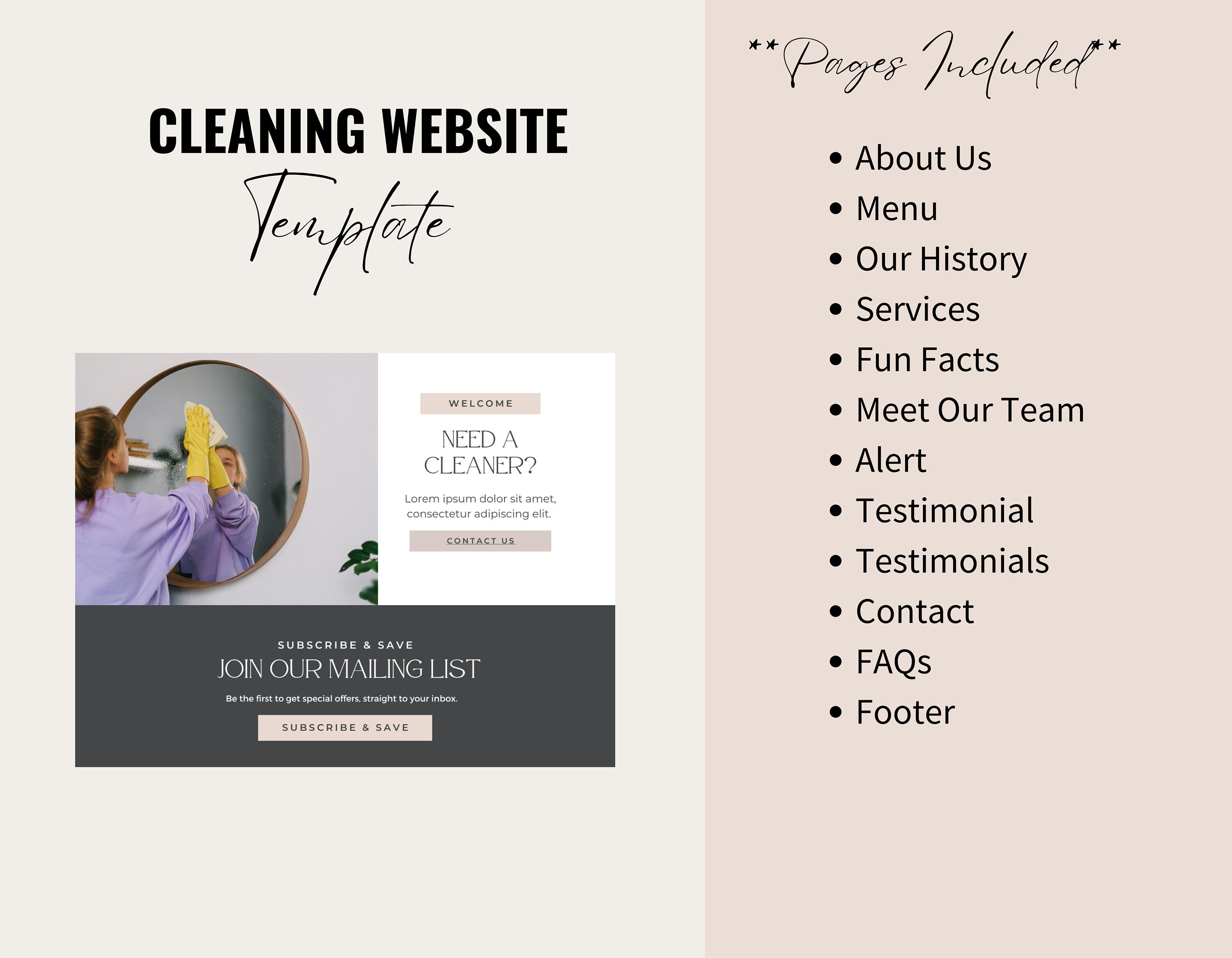 Cleaning Website Canva Website Cleaning Services Website Commercial ...