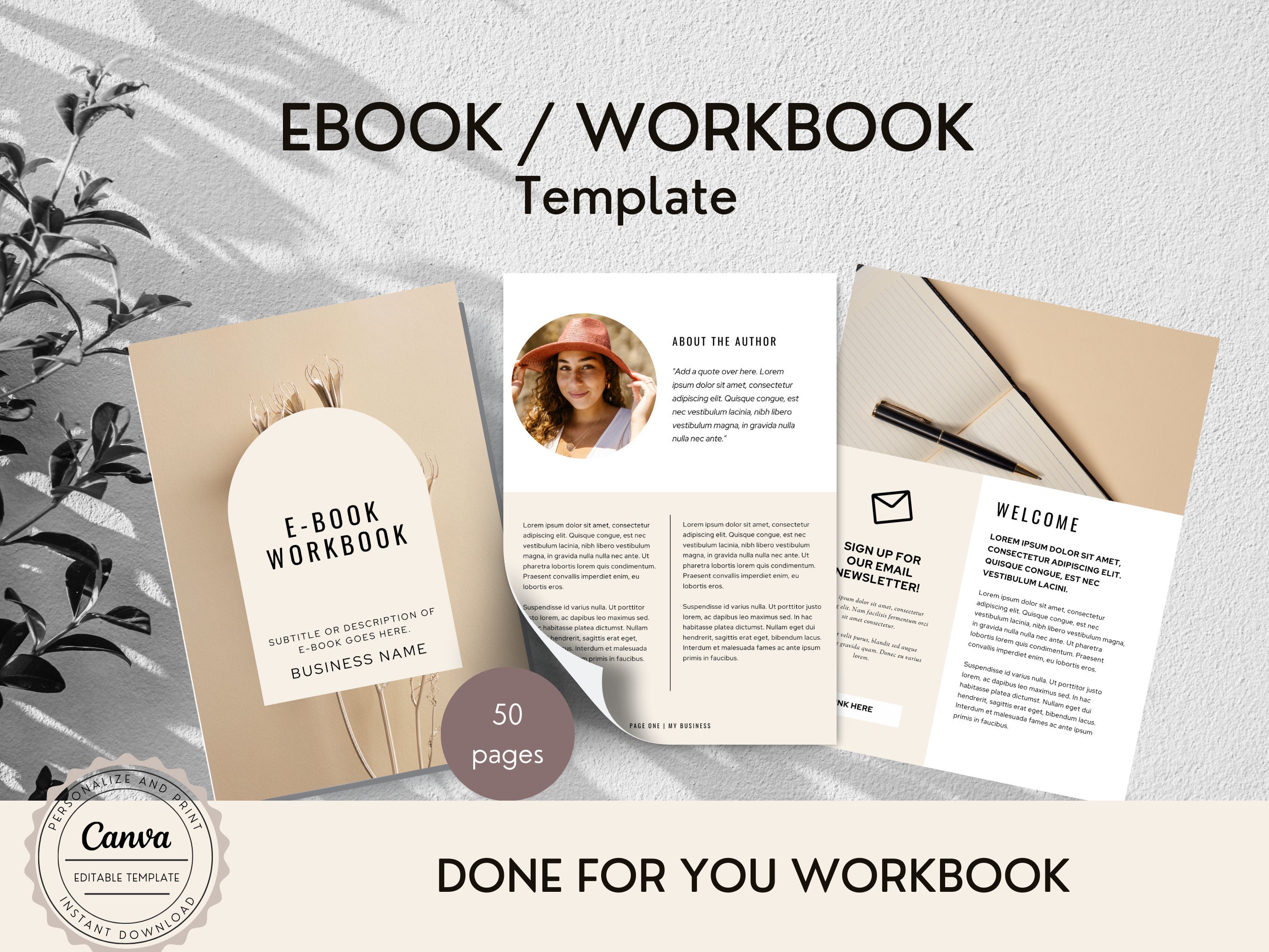 Editable Workbook Template, Canva Coaching Ebook, Coaching Kit, Lead ...
