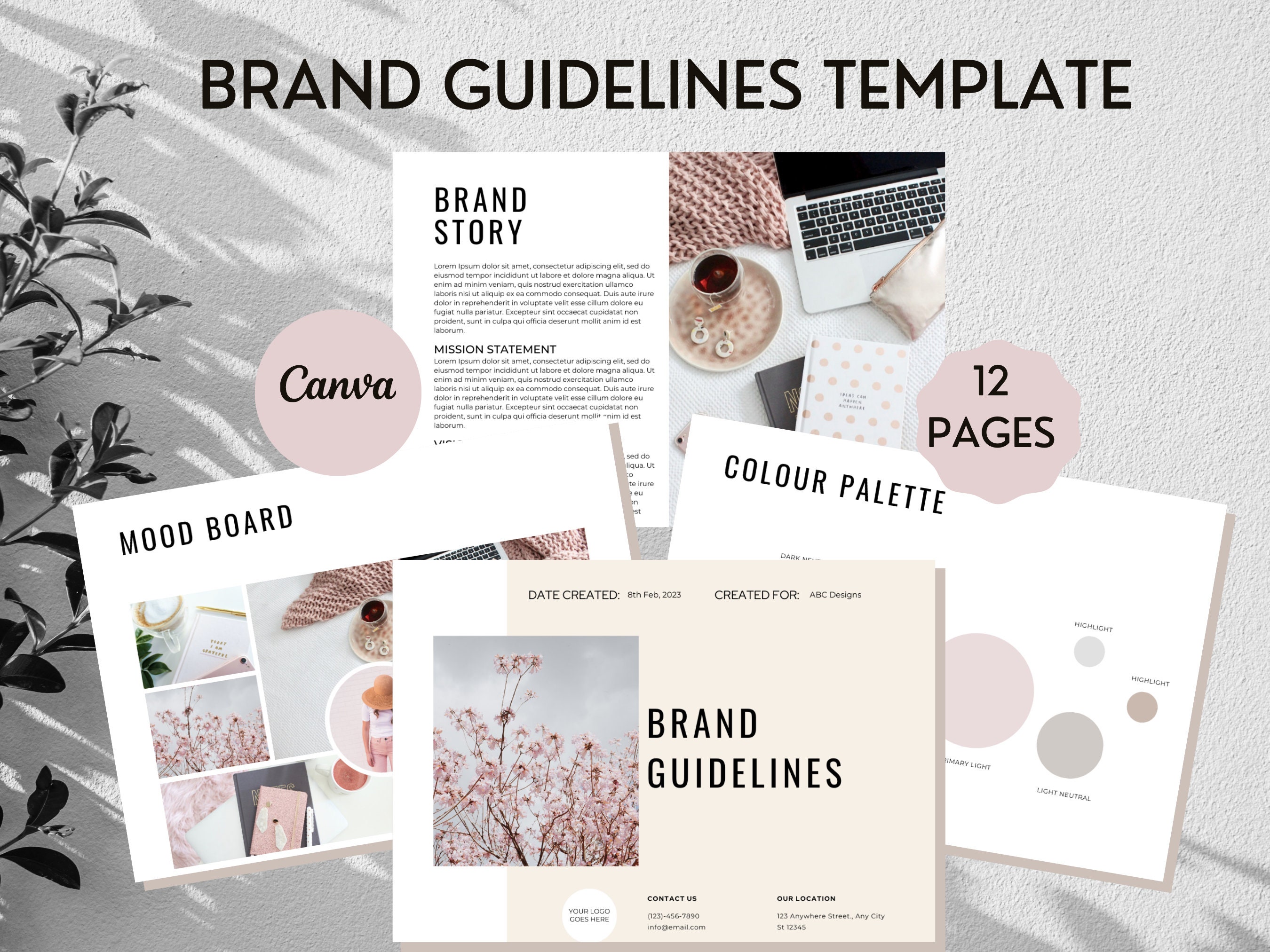 Brand Guidelines Template, Brand Strategy, Brand Style Guide, Brand ...
