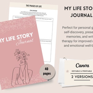 My Life Story Journal: A Personalized Diary to Capture Your Memories ...