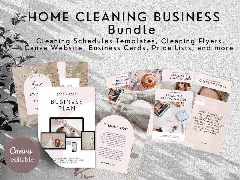 Editable Cleaning Schedule Bundle, Cleaning Business Templates, Home ...