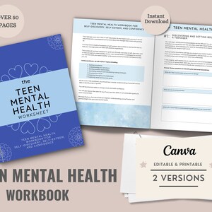 Teen Mental Health Workbook: A Journey to Self-discovery, Self-esteem ...
