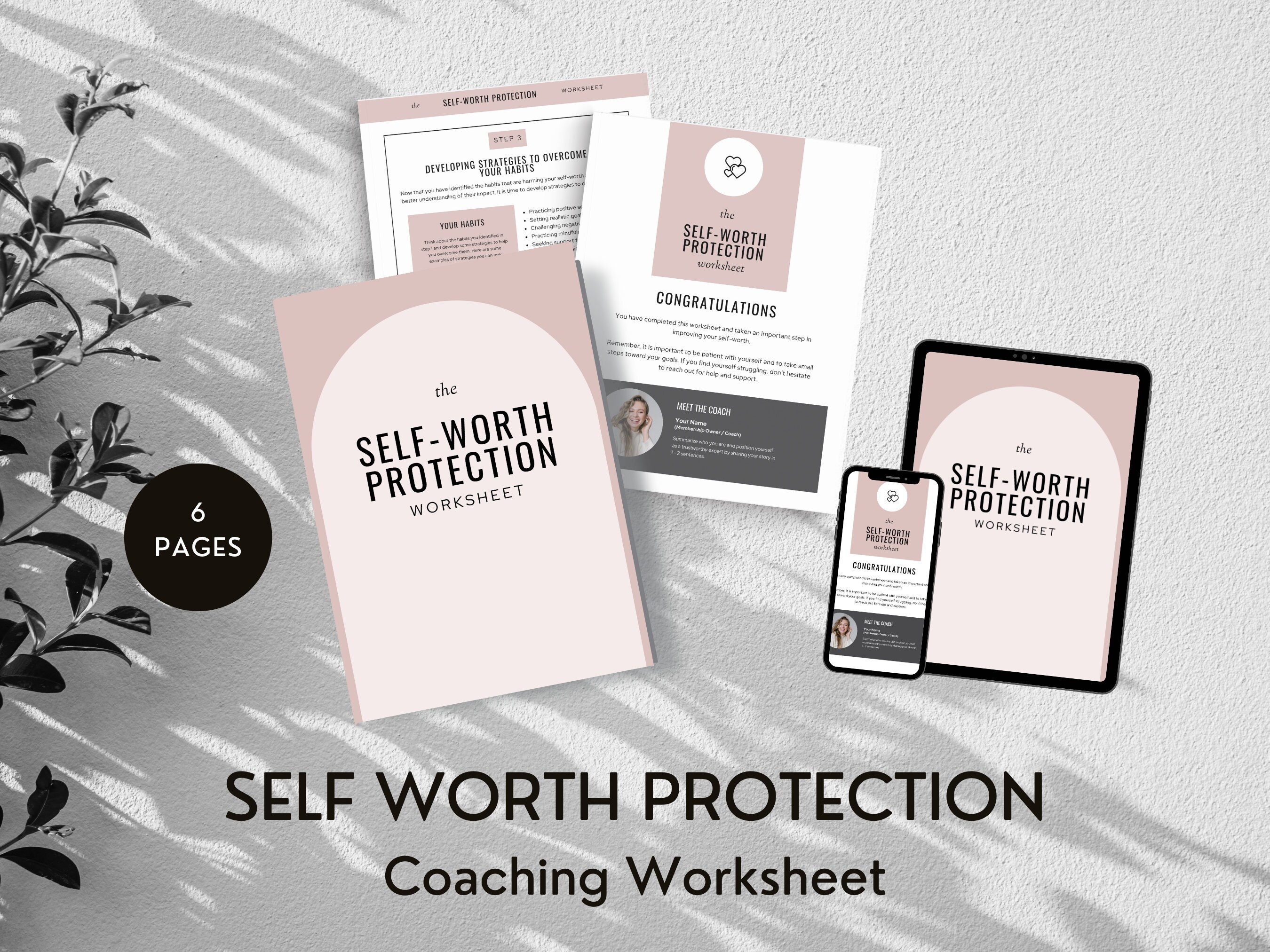 Editable Self Worth Worksheet Self-esteem Worksheets Done for You ...