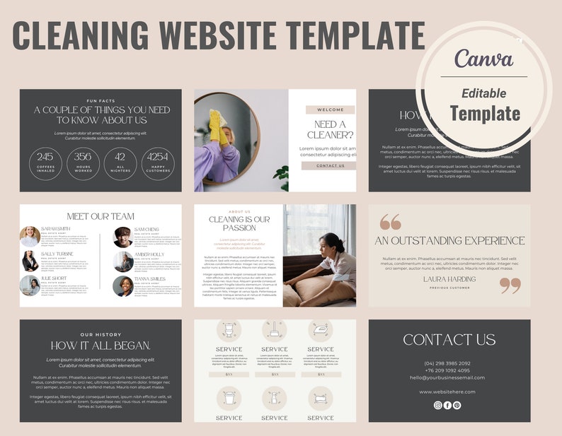 Cleaning Website Canva Website Cleaning Services Website Commercial ...
