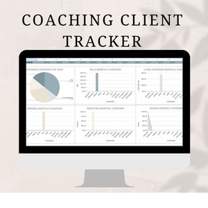 Coaching Client Tracker - Client Organizer, Progress Tracker, Google ...