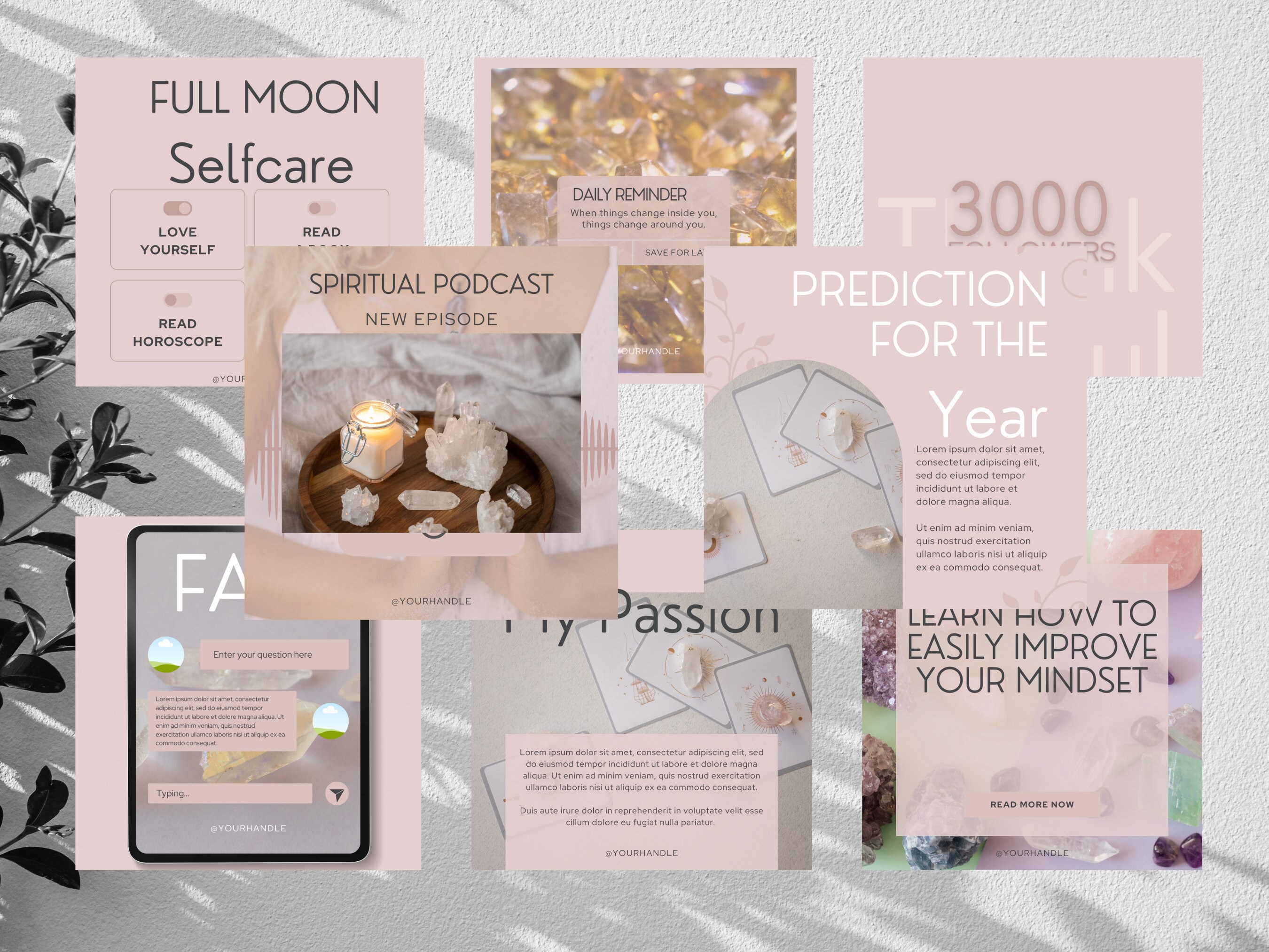 50 Spiritual Social Media Post Templates | Editable Social Posts ...