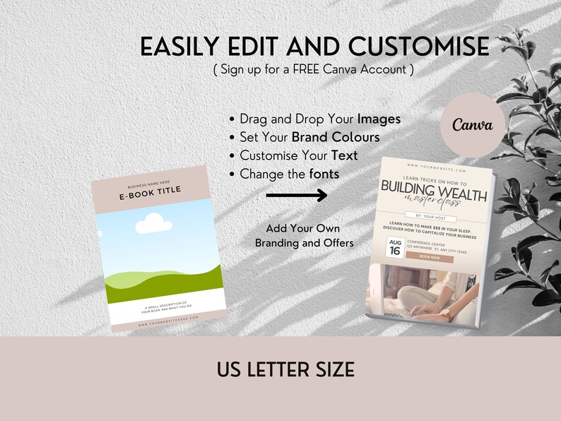 DIY Course Flyer Template | Editable Canva Template | Masterclass ...