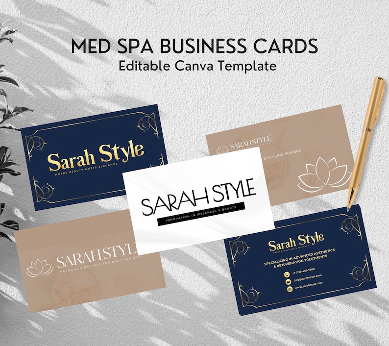 Medical Spa Business Cards - Spa Business, Appointment Card ...