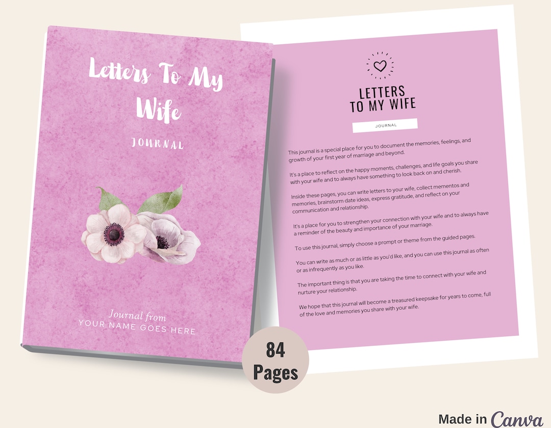 Love Letters to My Wife, Anniversary Gift for Wife, Relationship ...