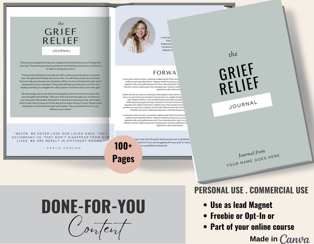 Grief Journal, Coping Stages of Grief, Grief Processing, Coping With ...
