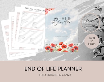 End of Life LABELS ONLY Emergency File Bin Labels Planning for Death ...